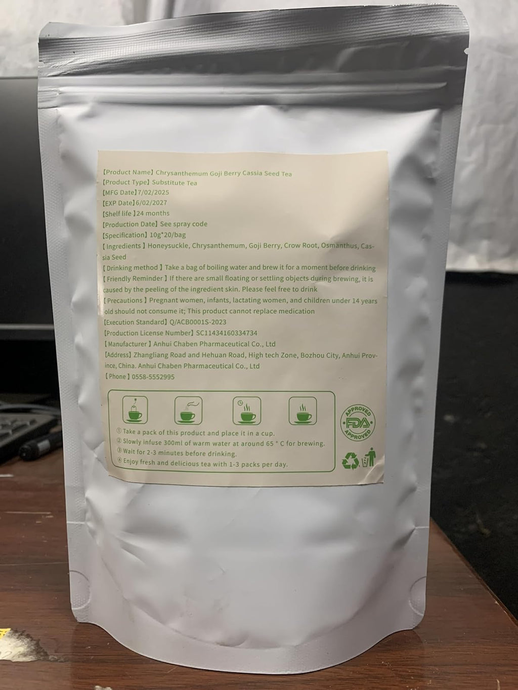 Detoxifying tea for everyday use