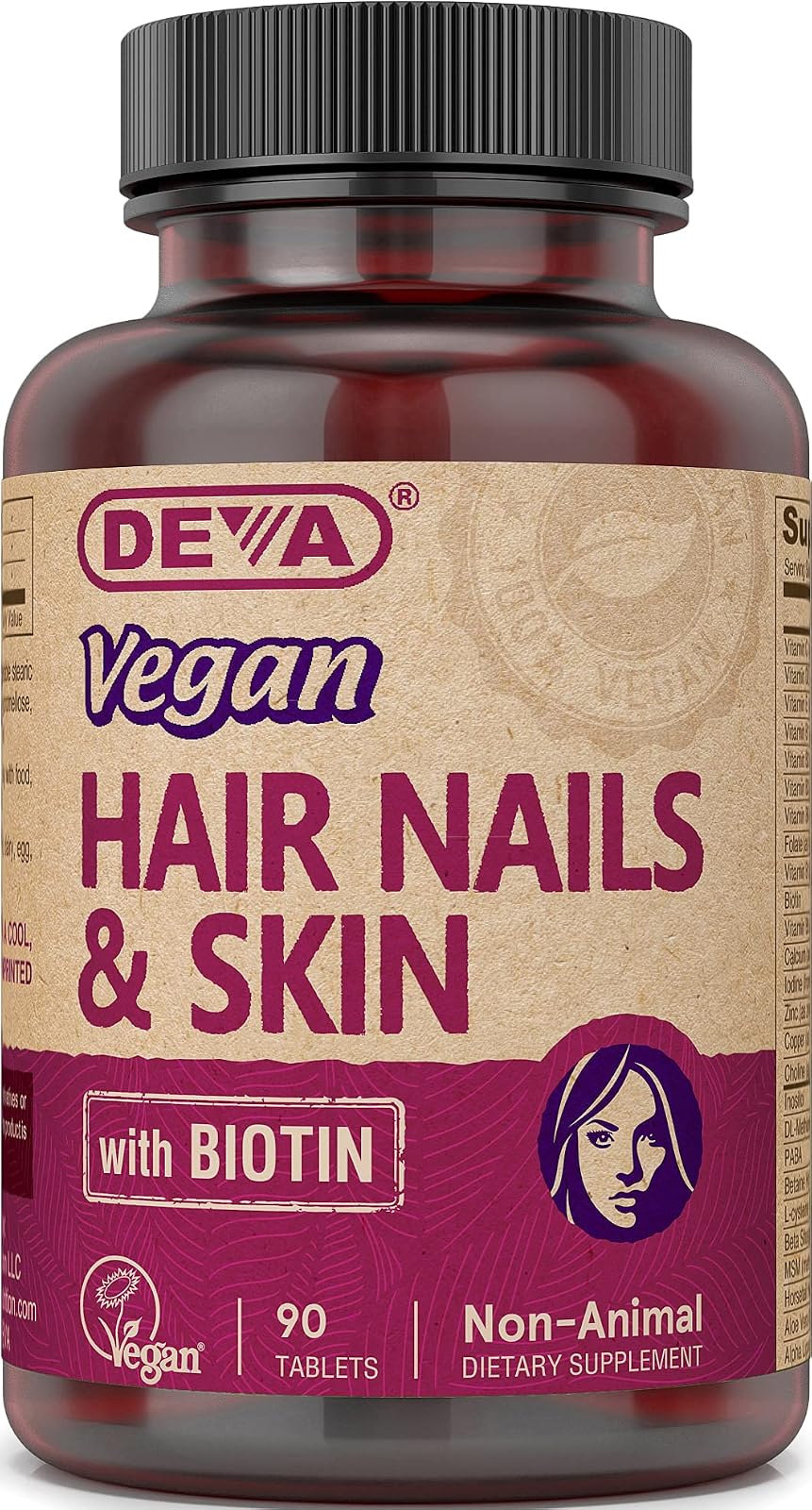 DEVA biotin vitamins for healthy hair