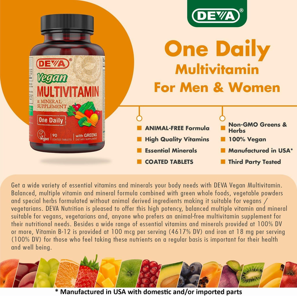 DEVA multivitamins for daily health