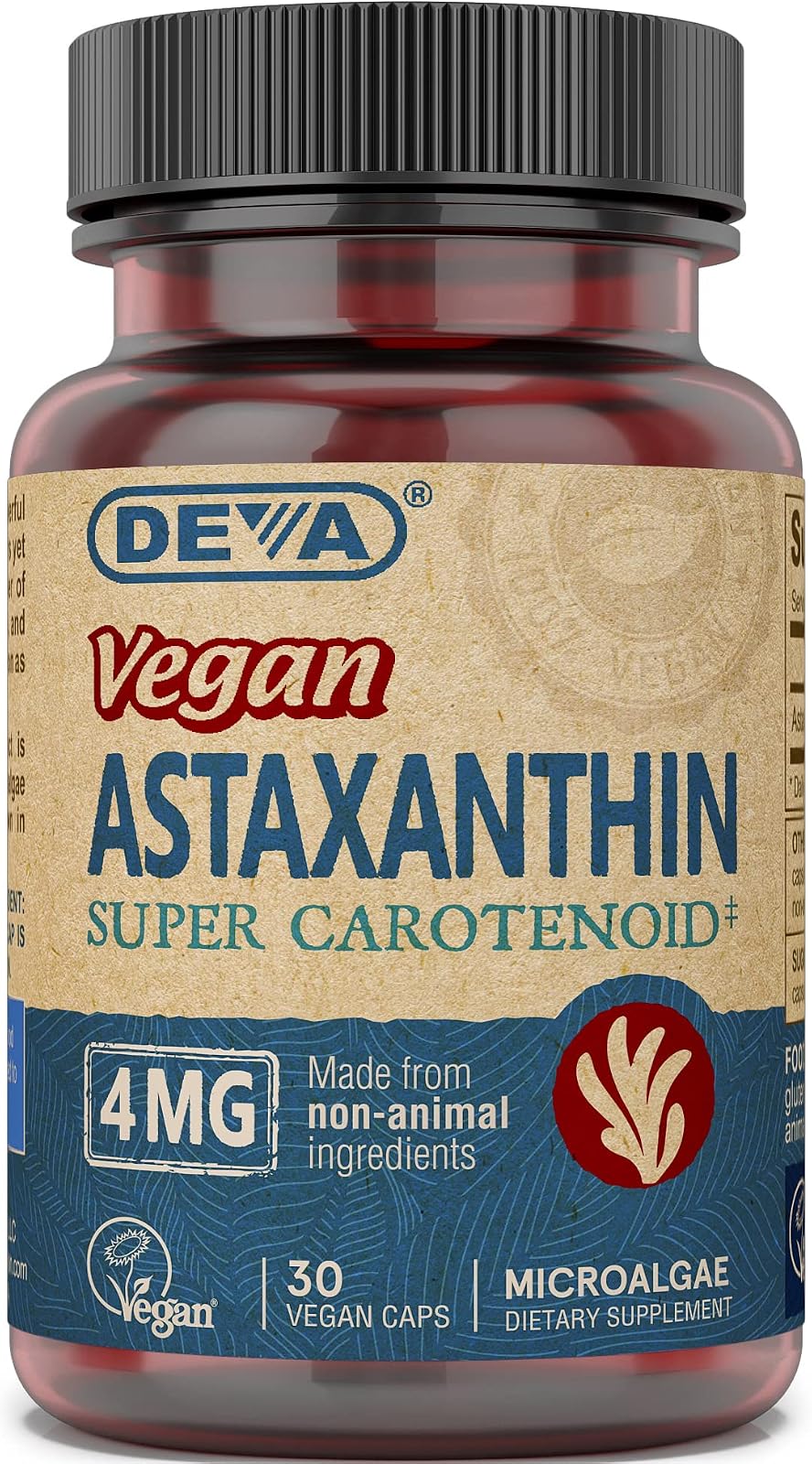 DEVA Nutrition Astaxanthin 4 mg capsules