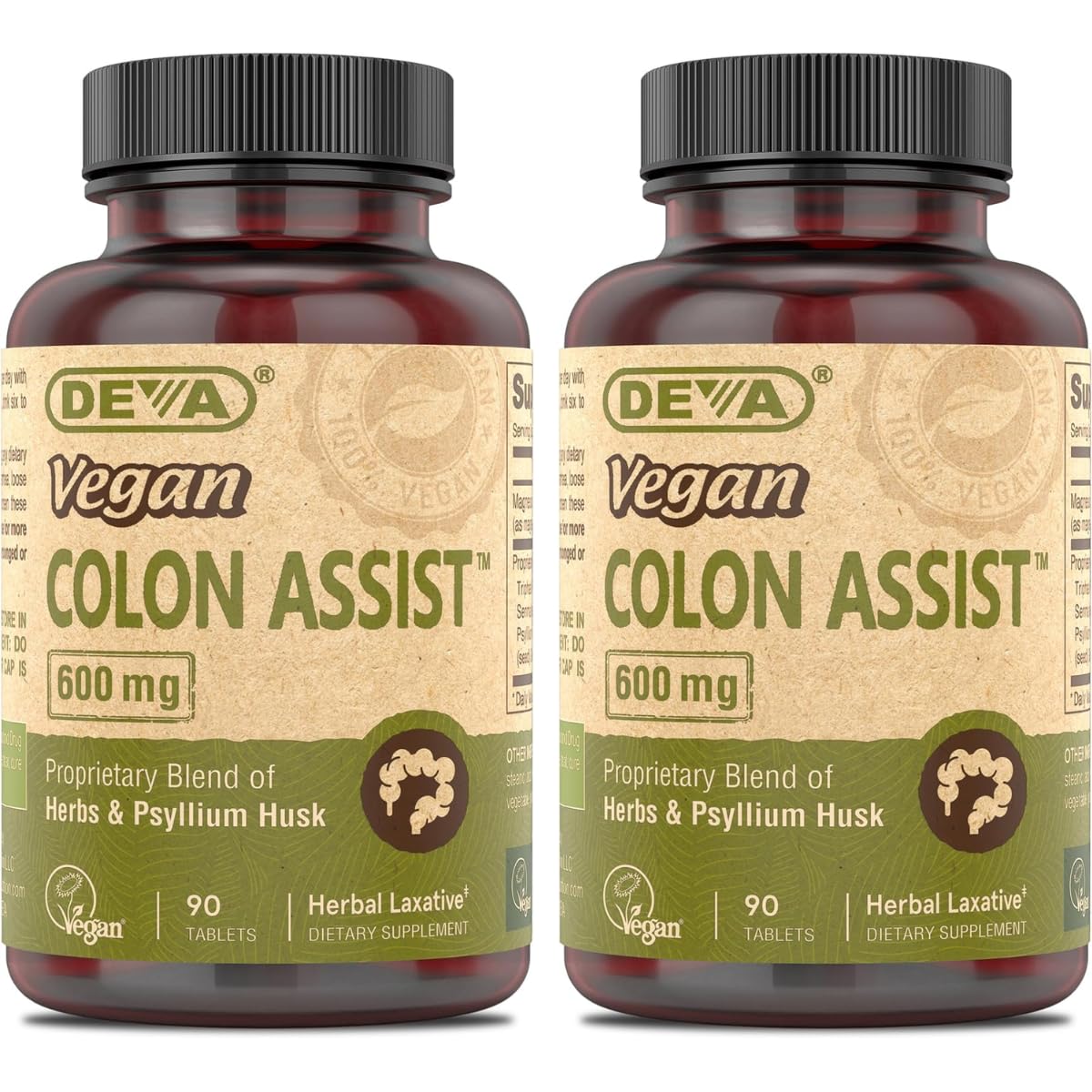 DEVA Vegan Colon Assist tablets for digestion