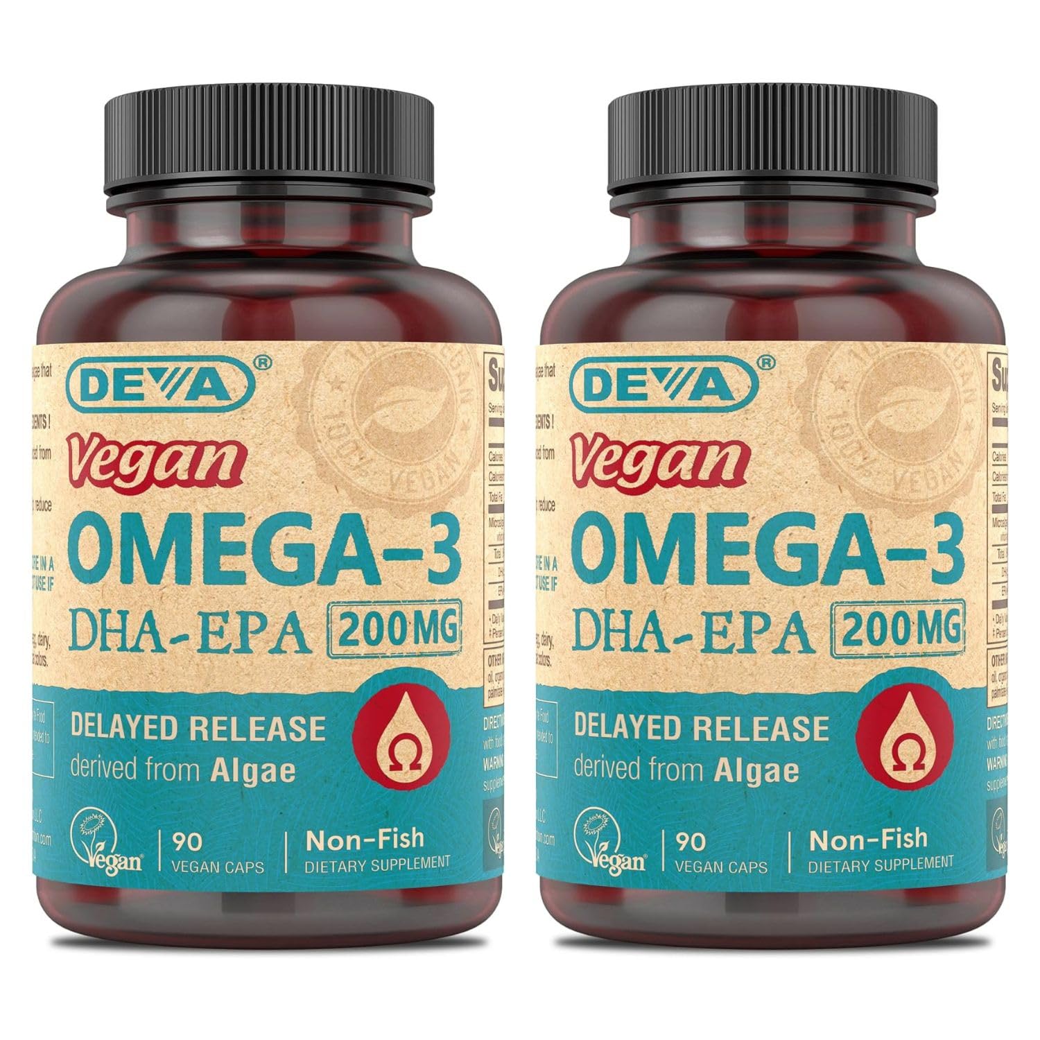 DEVA vegan fish oil capsules