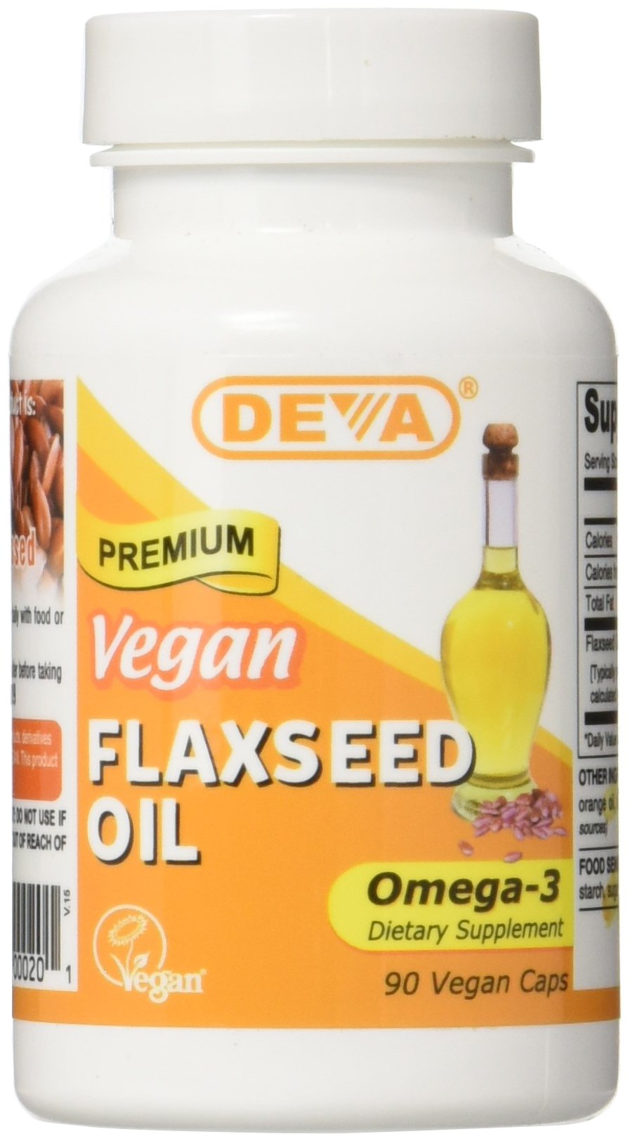 Deva Vegan flax seed oil capsules