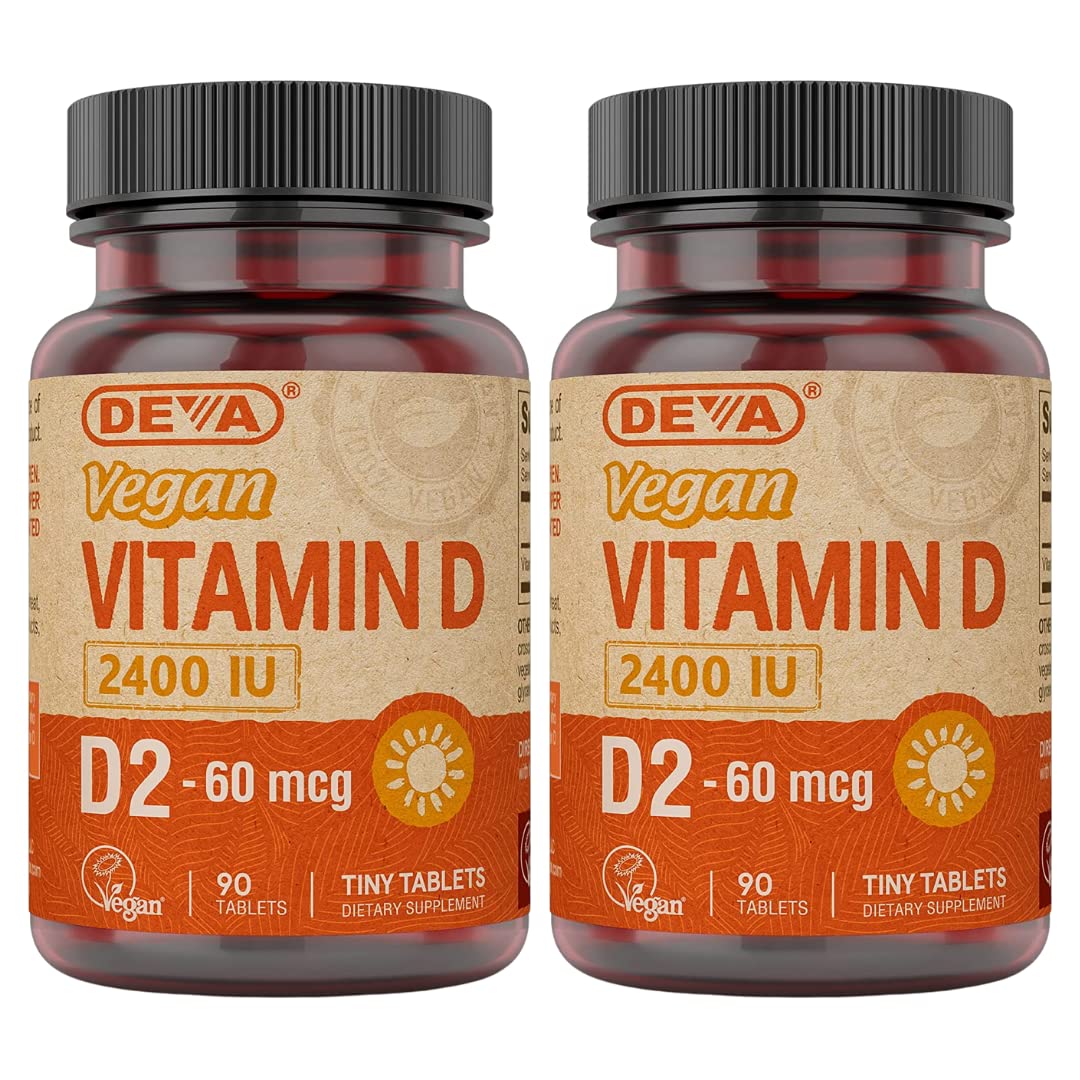 DEVA vegan vitamin D2 tablets