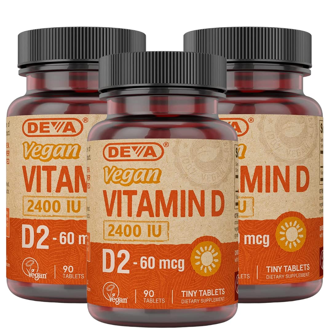 DEVA Vegan Vitamin D2 tablets