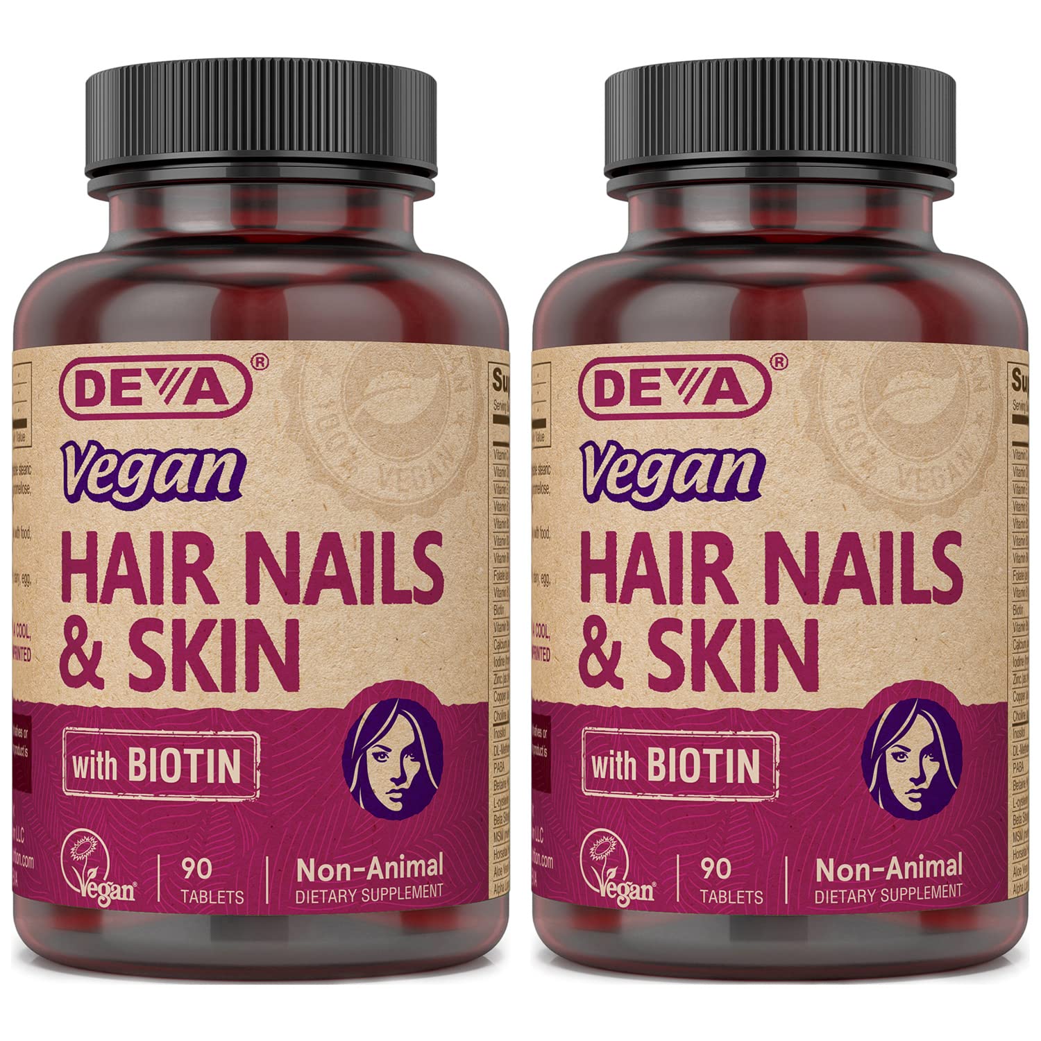 DEVA vegan vitamins for healthy hair