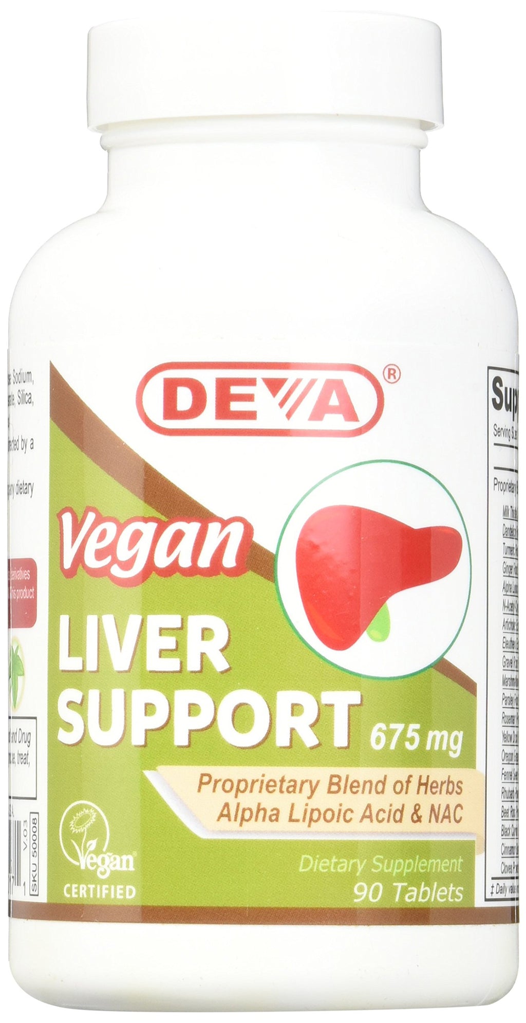 Deva Vegan Vitamins liver support minerals