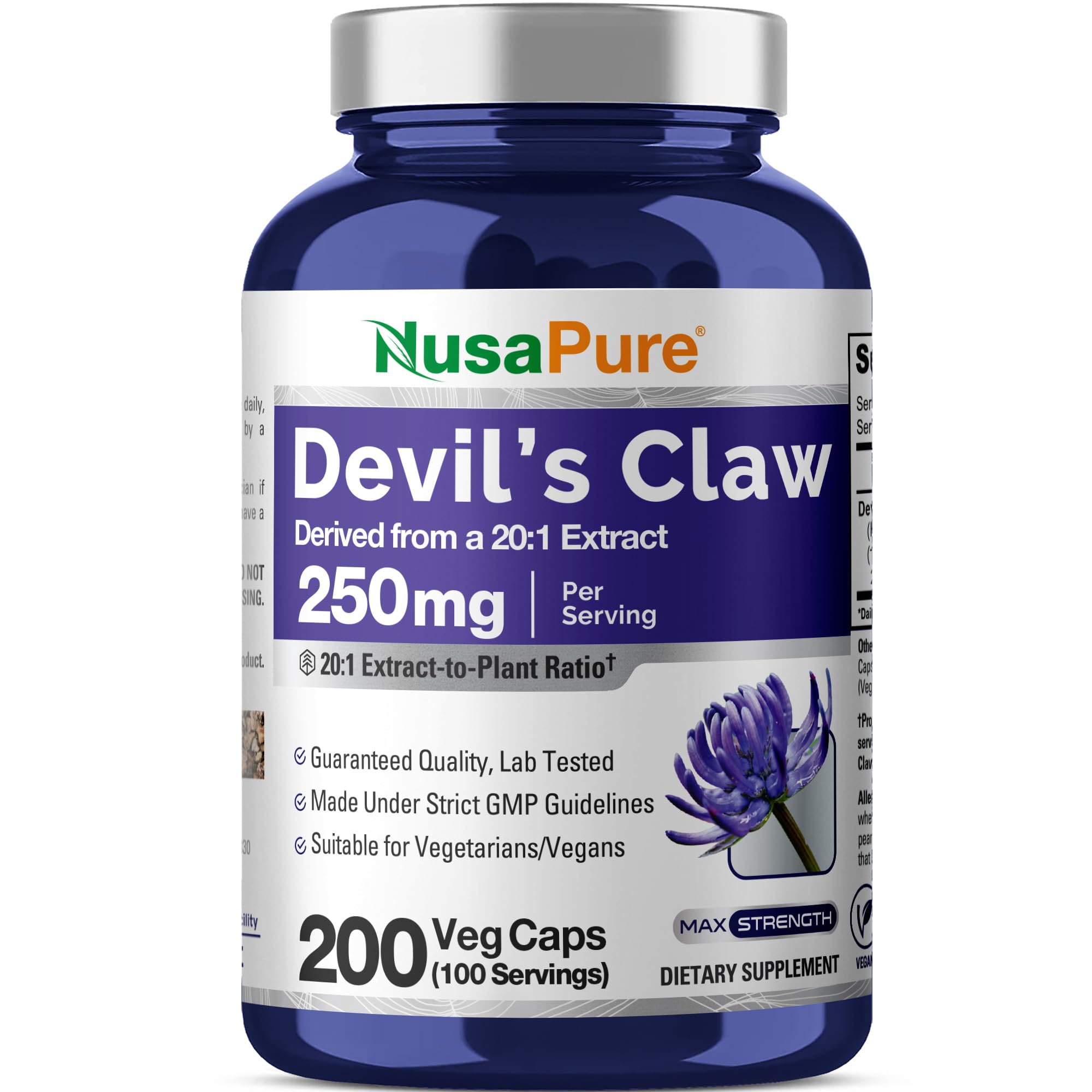Devil's Claw vegan capsules for joint health