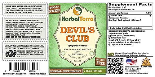 Devil's Club echinacea herbal remedy