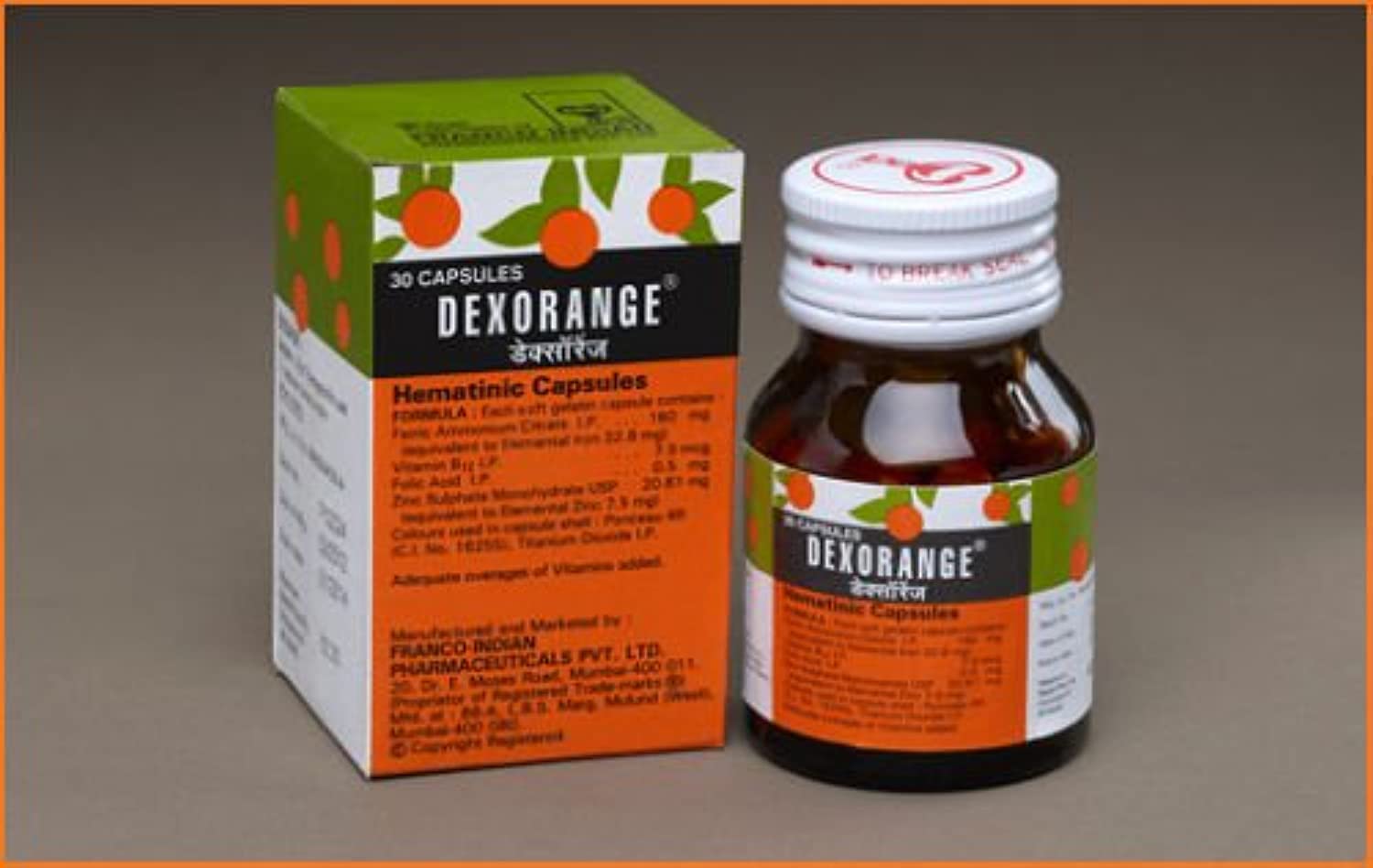 Dexorange Hematinic Capsules for iron deficiency