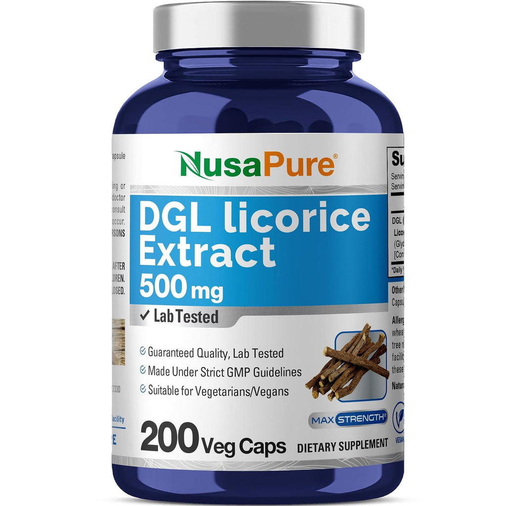 DGL licorice extract 500 mg capsules