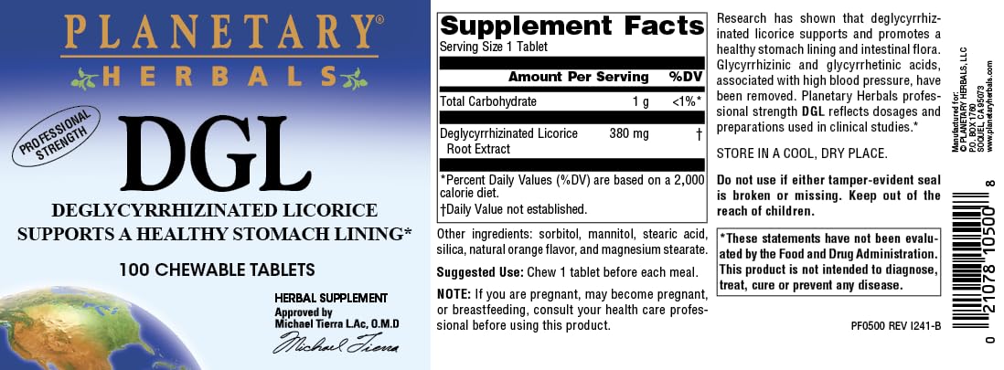 DGL licorice for stomach comfort