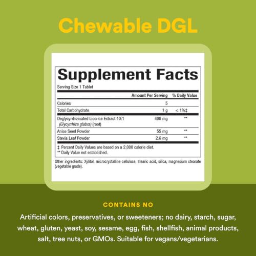 DGL licorice root chewables