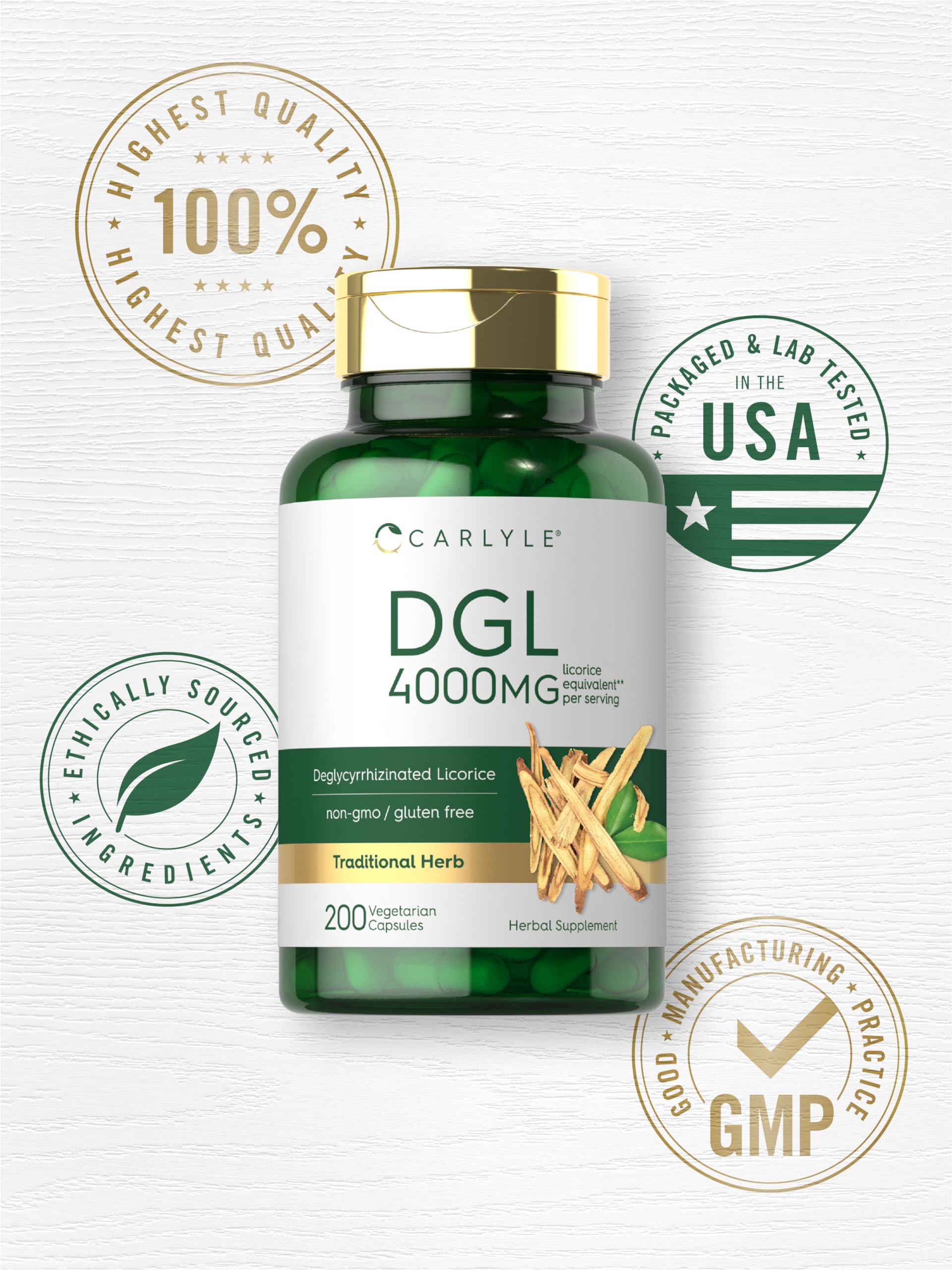 DGL licorice root for soothing effects
