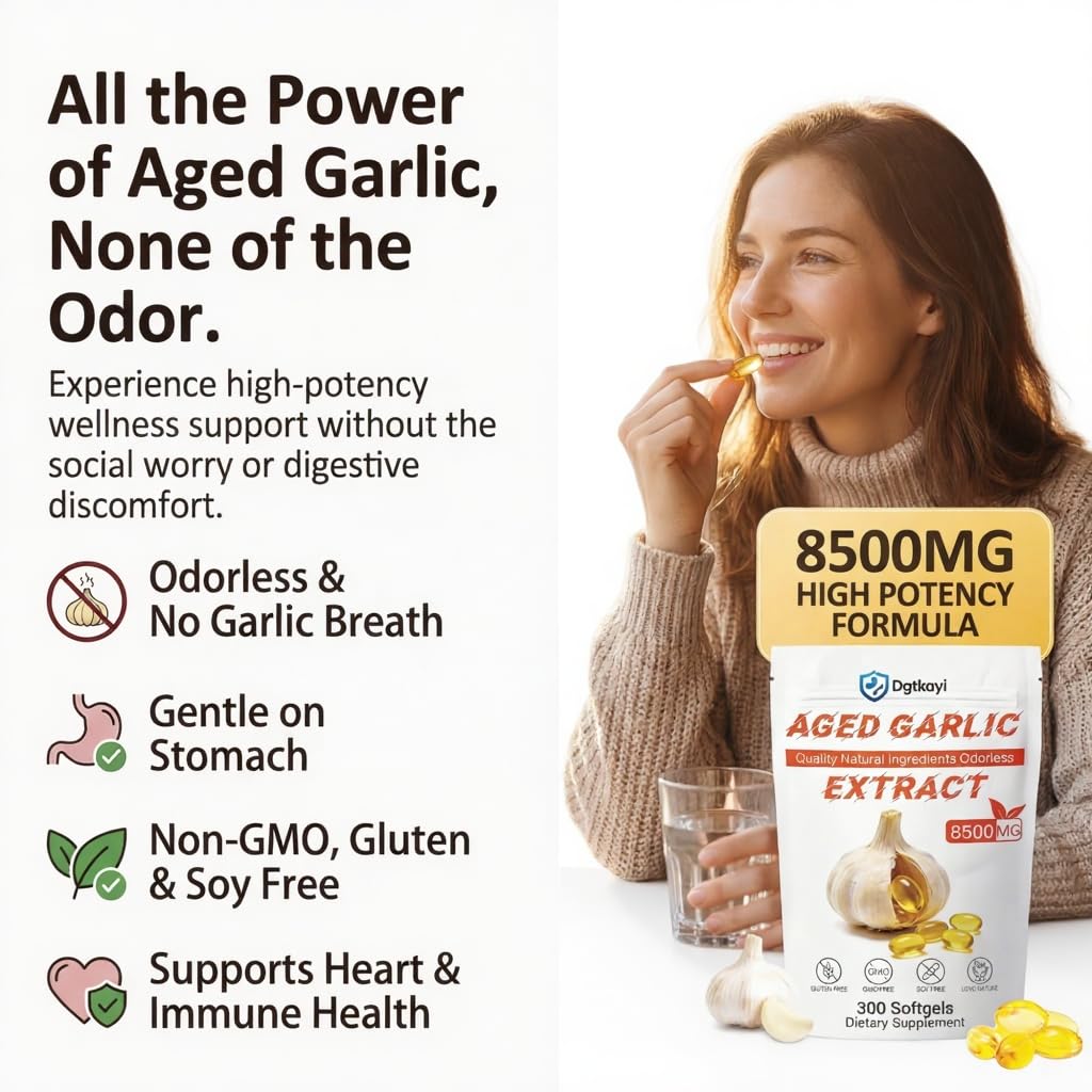 Dgtkayi garlic softgels for wellness
