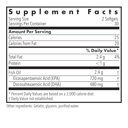 DHA and EPA fish oil supplement