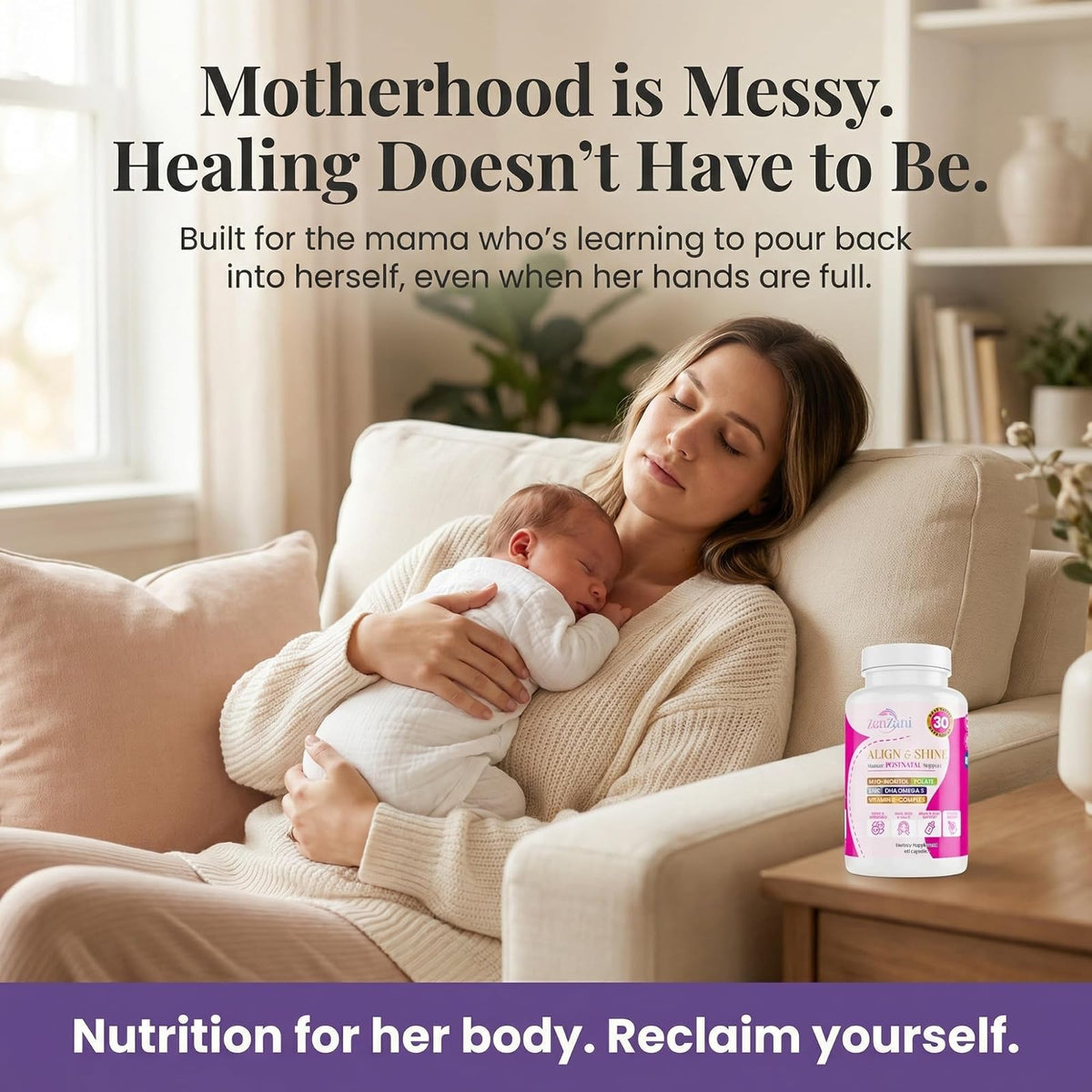 DHA and iron for postpartum recovery