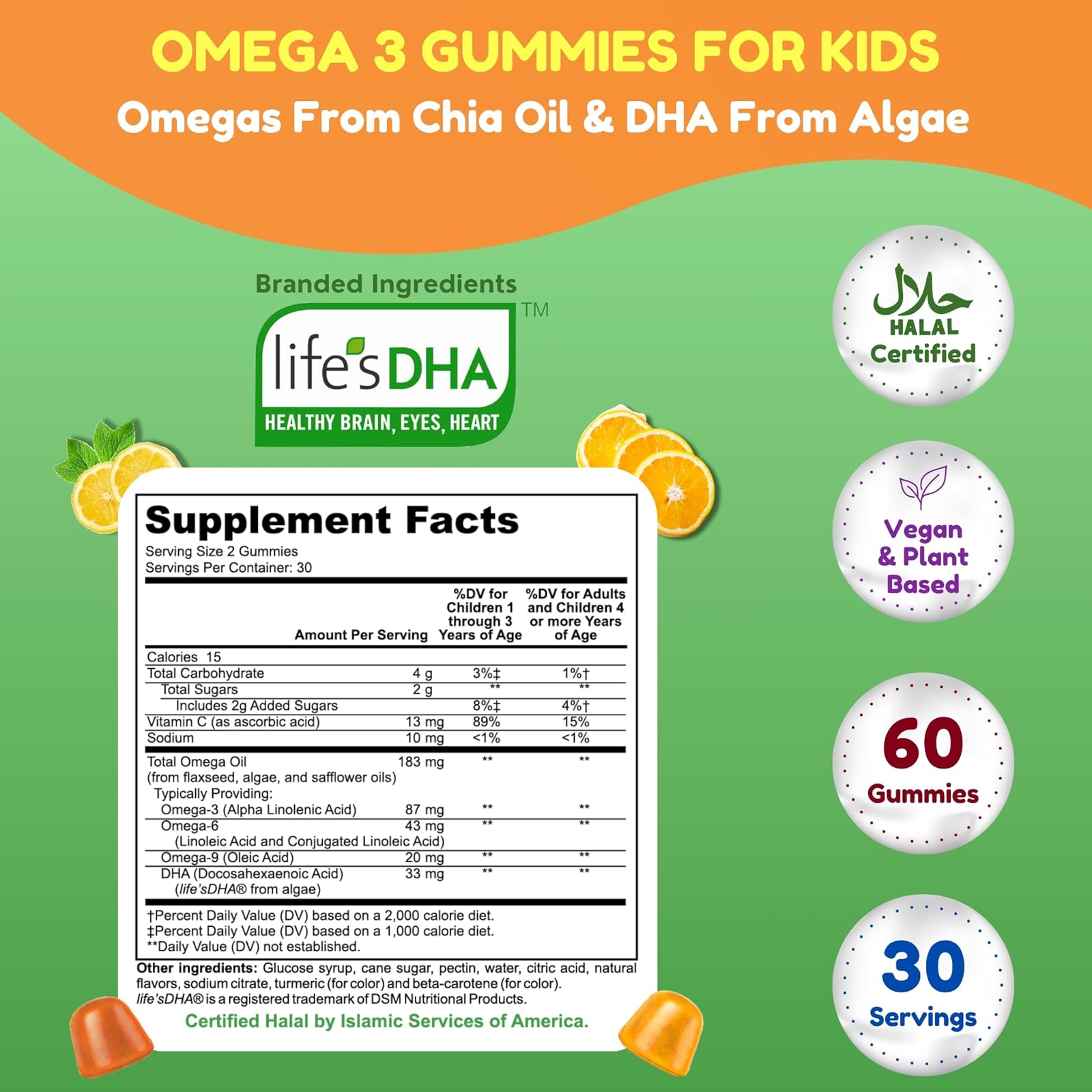 DHA enriched kids vitamins