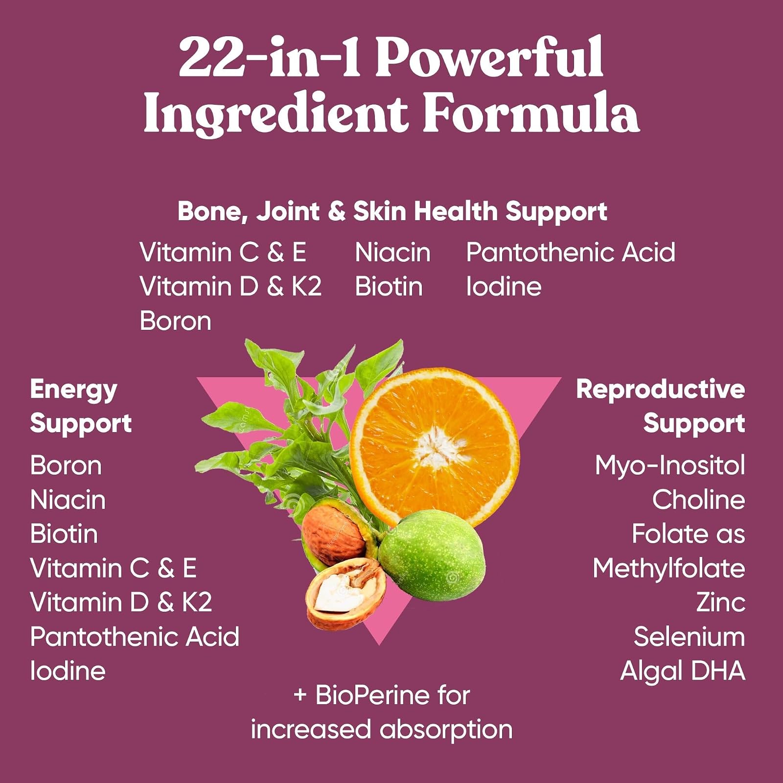 DHA enriched multivitamin for women