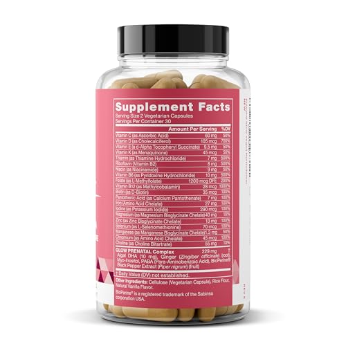 DHA enriched prenatal vitamins for brain health