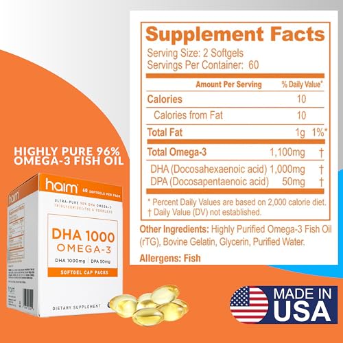 DHA fish oil for joint health