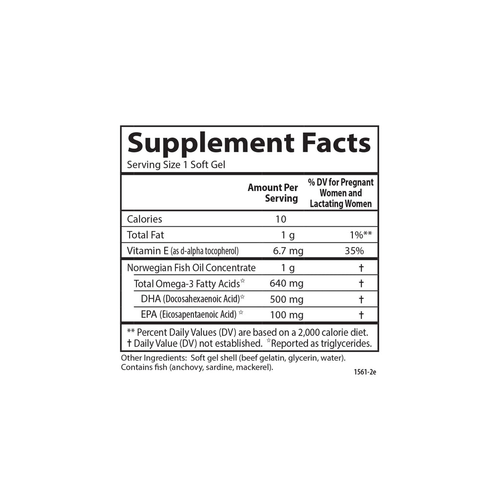DHA softgels to support brain development