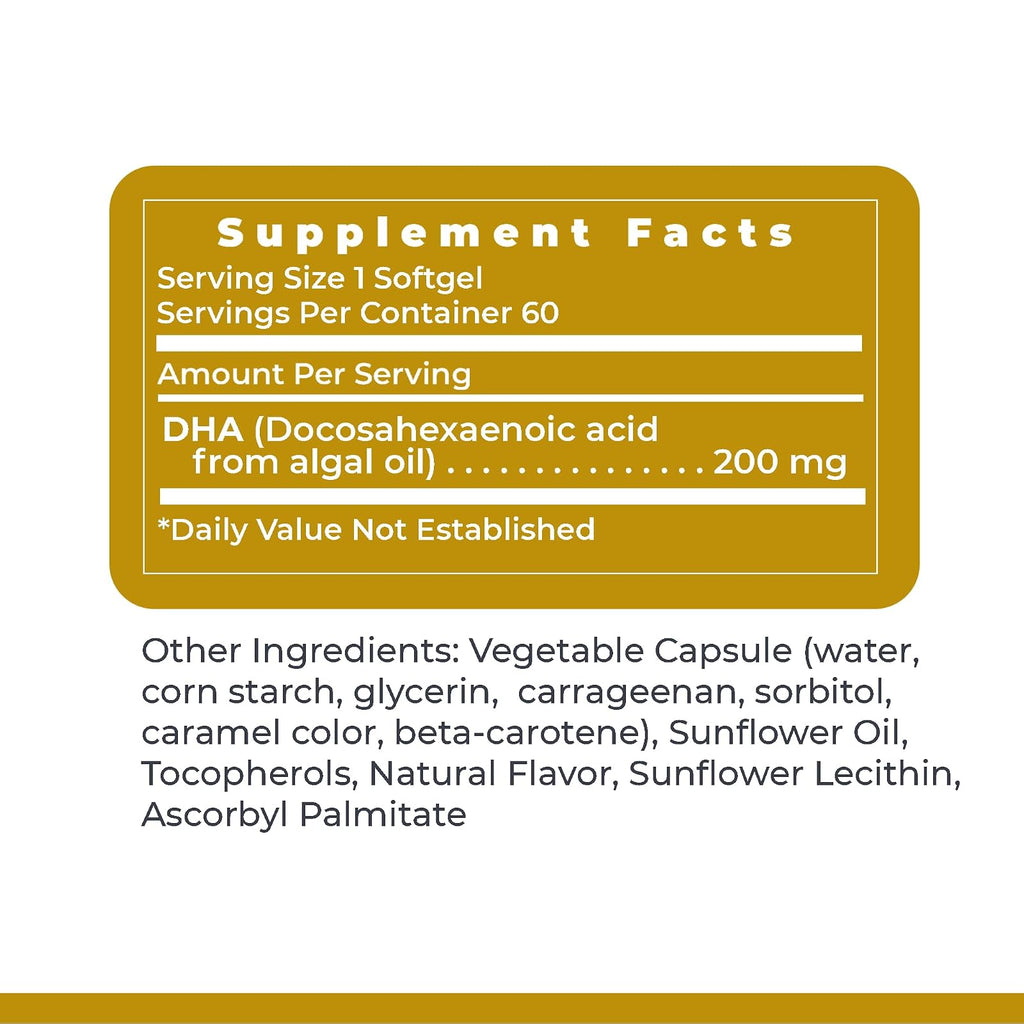 DHA supplement for daily vitality