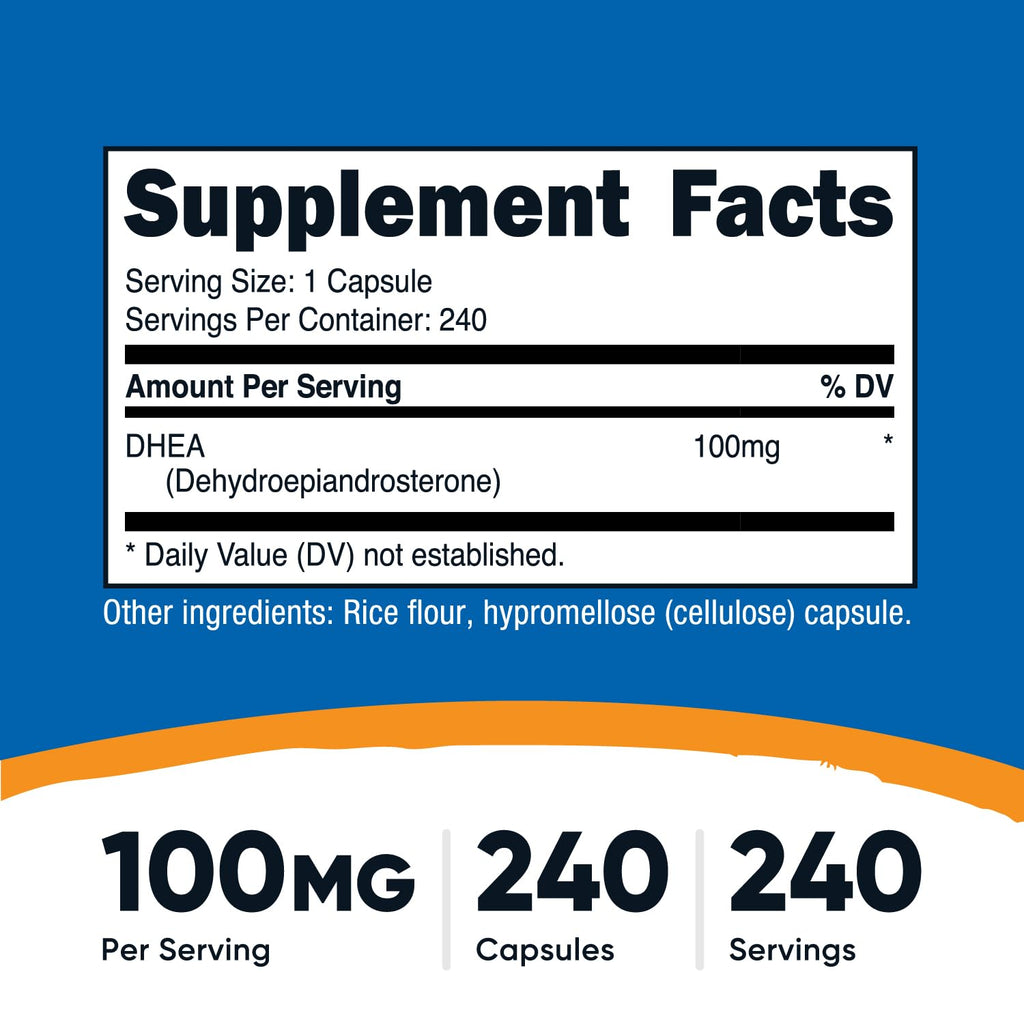 DHEA 100 mg capsules for women
