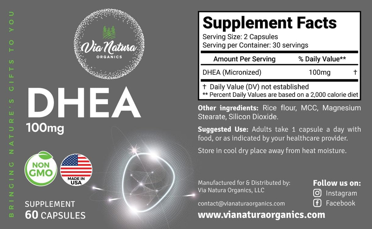 DHEA 100 mg for hormonal balance