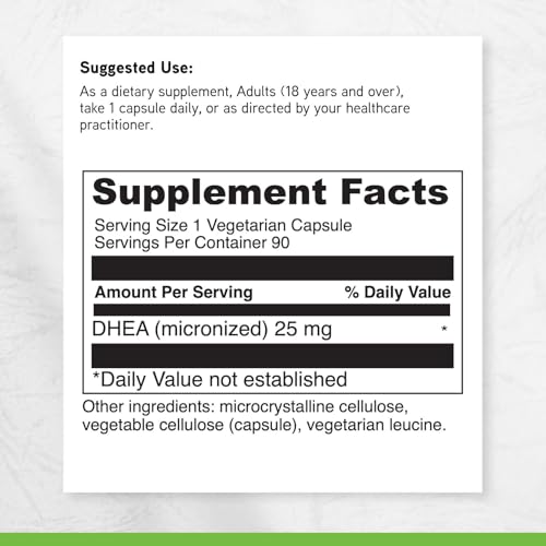 DHEA capsules for daily nutrition