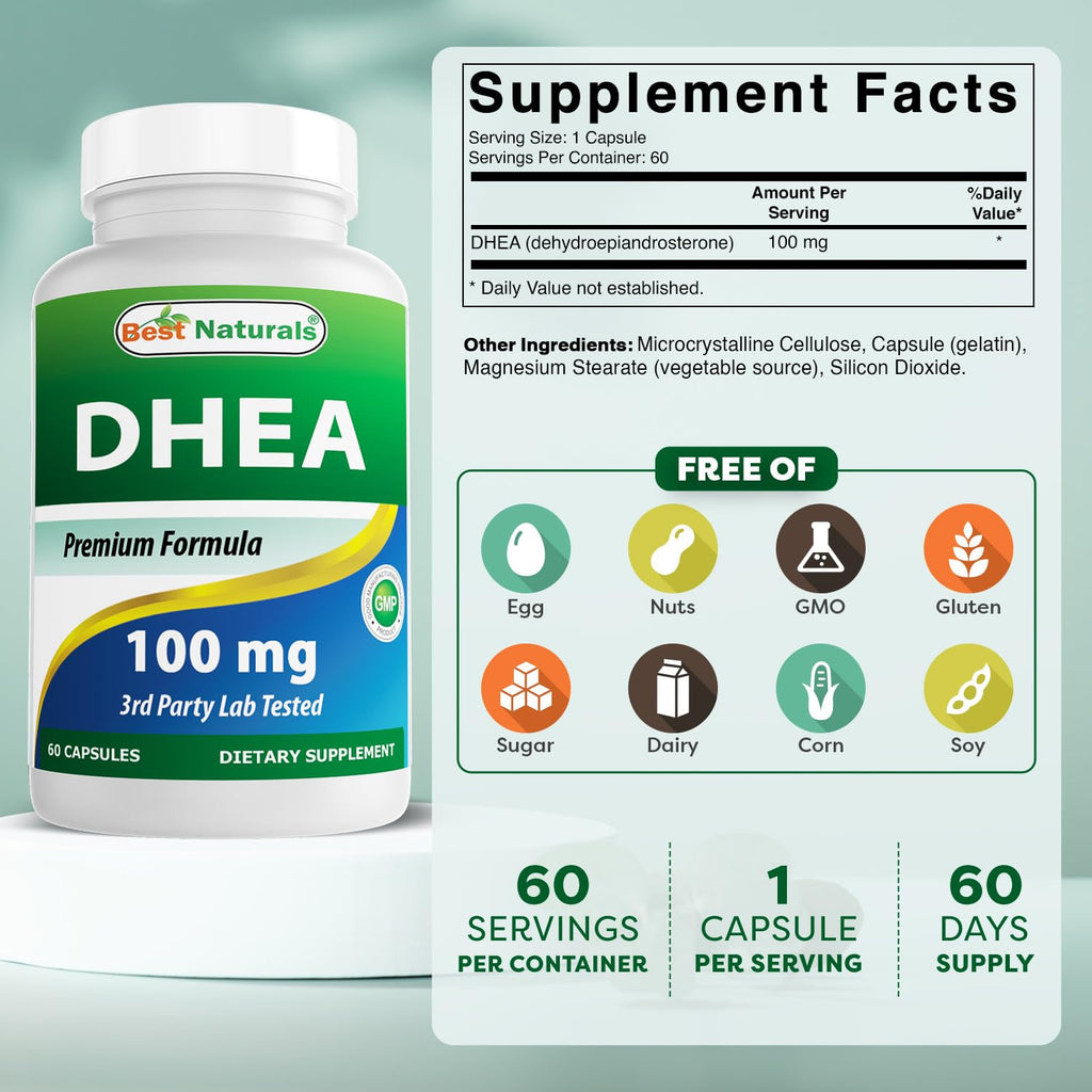 DHEA capsules for hormonal balance
