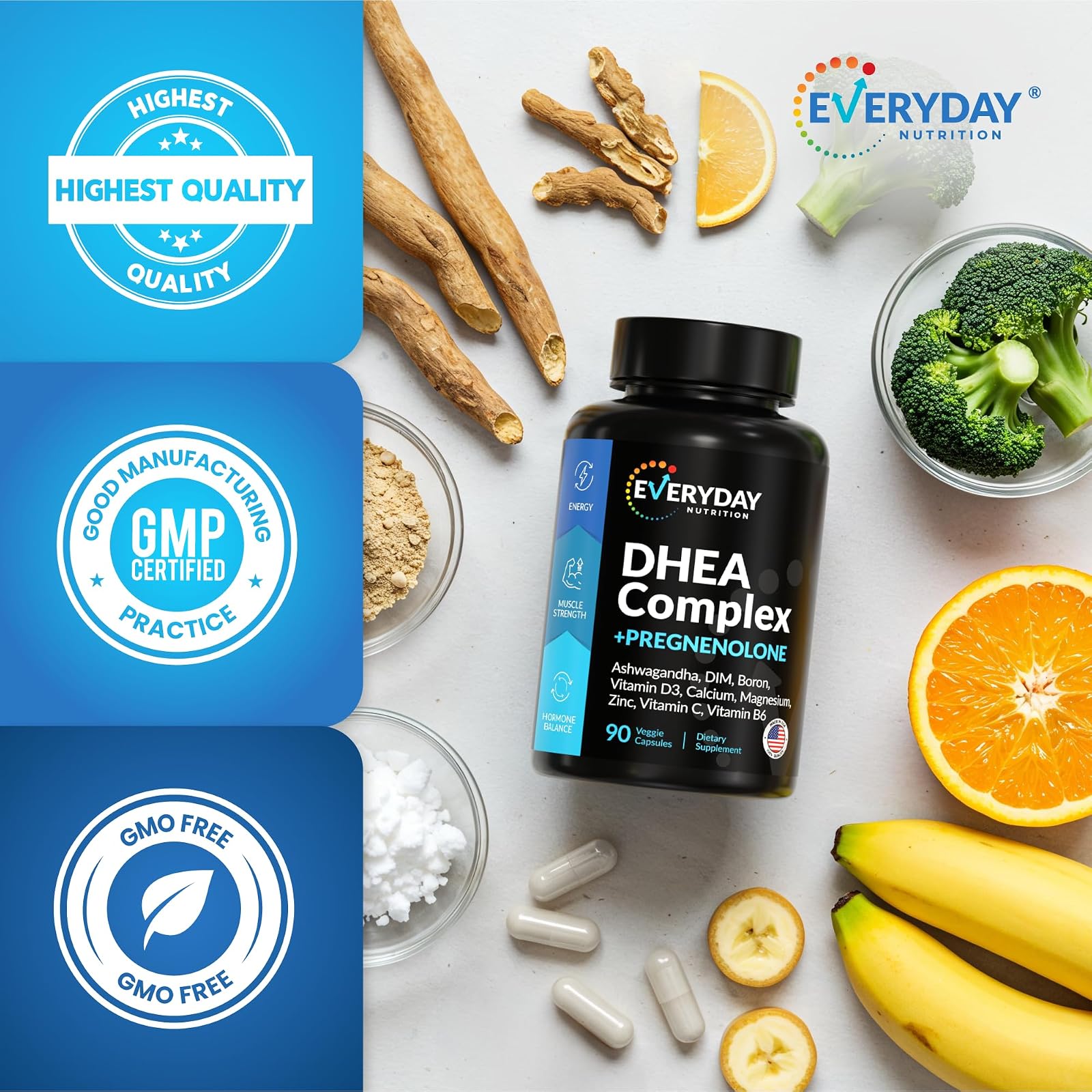 DHEA capsules for hormonal balance