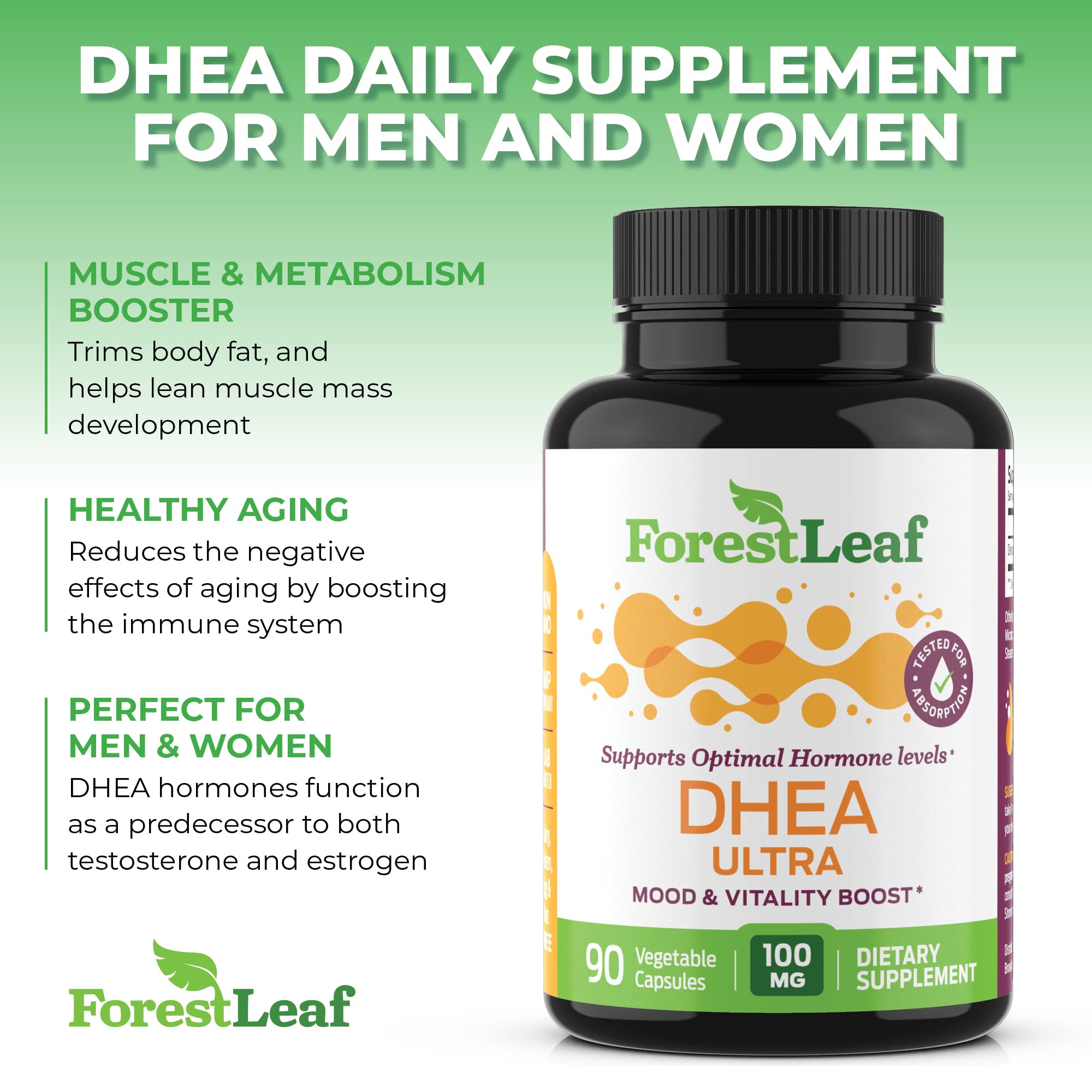 DHEA capsules for improved mood