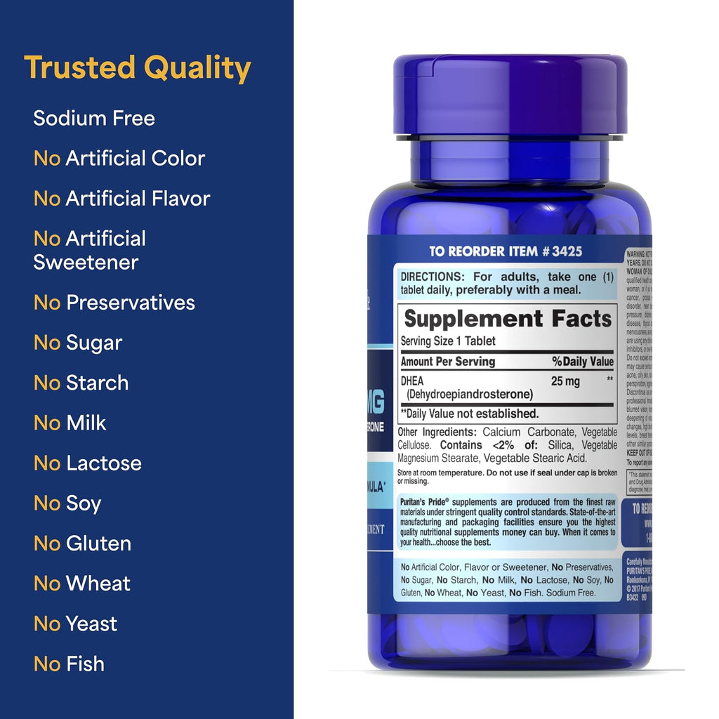 DHEA capsules for overall health
