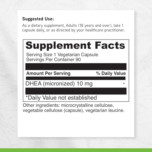 DHEA capsules for overall health