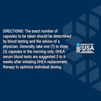 DHEA capsules for overall wellness