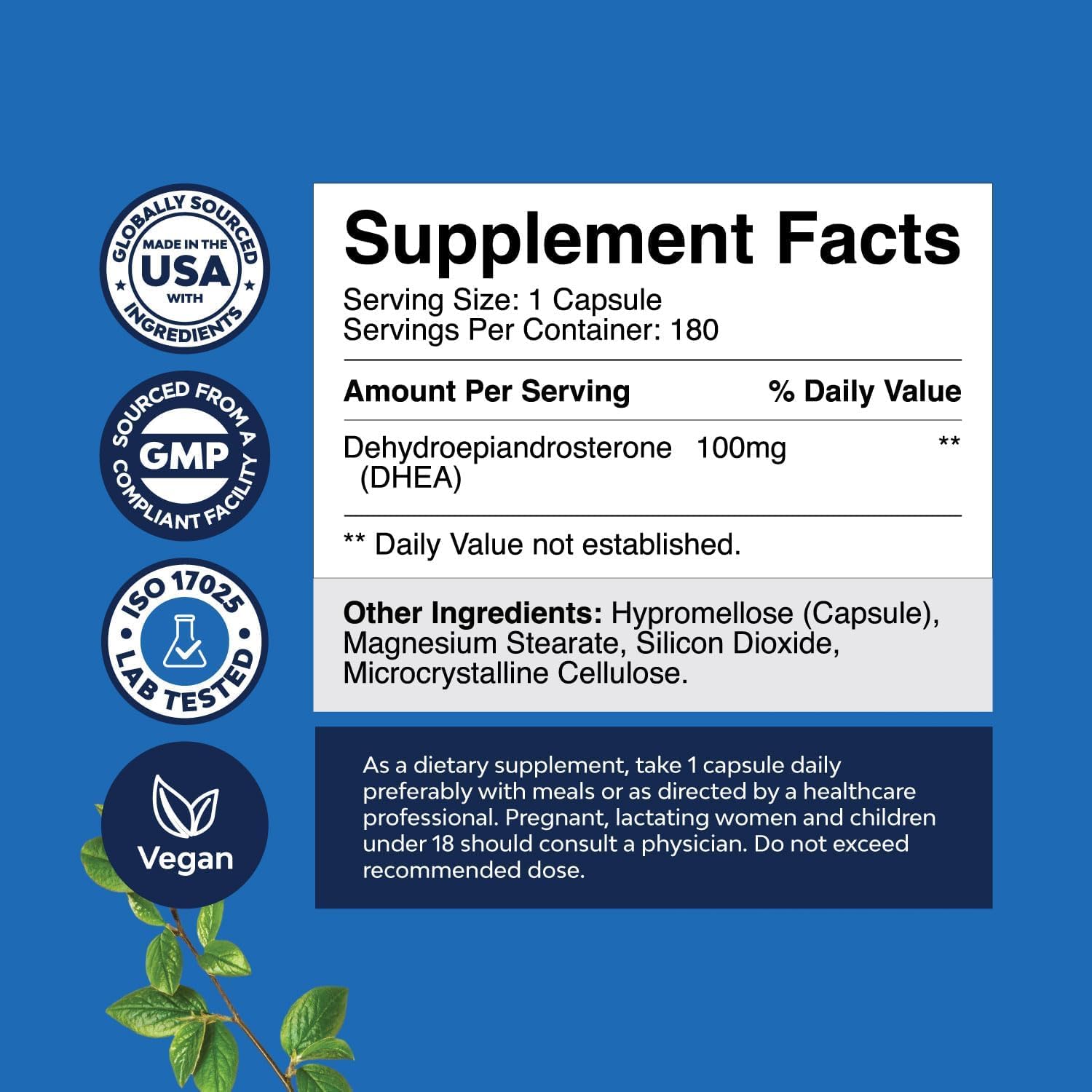 DHEA capsules for stress relief