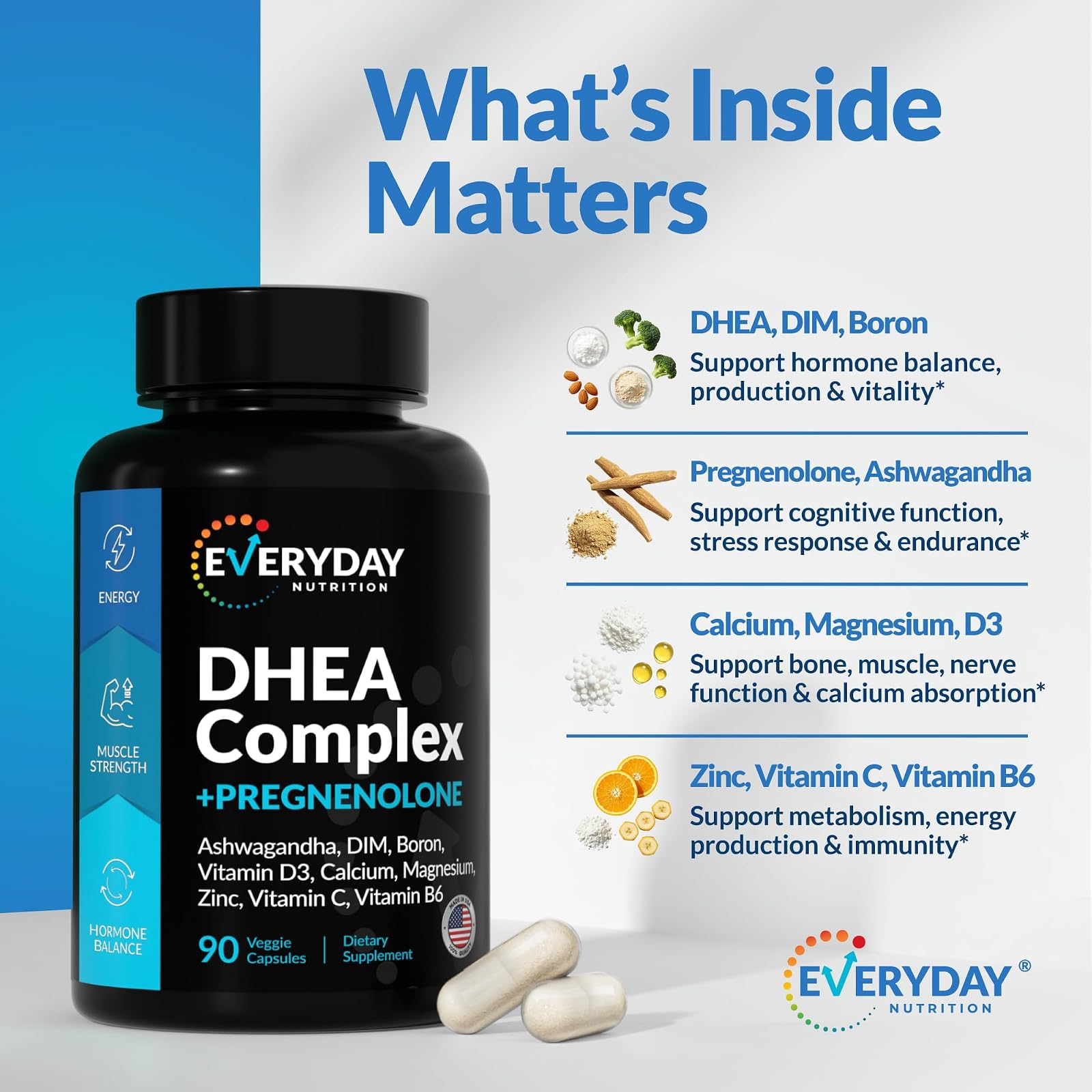 DHEA multivitamin for active lifestyles