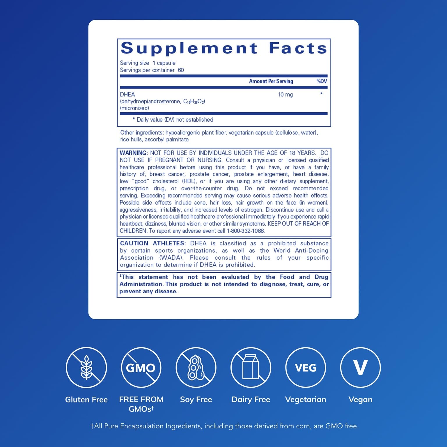 DHEA supplement for hormonal balance