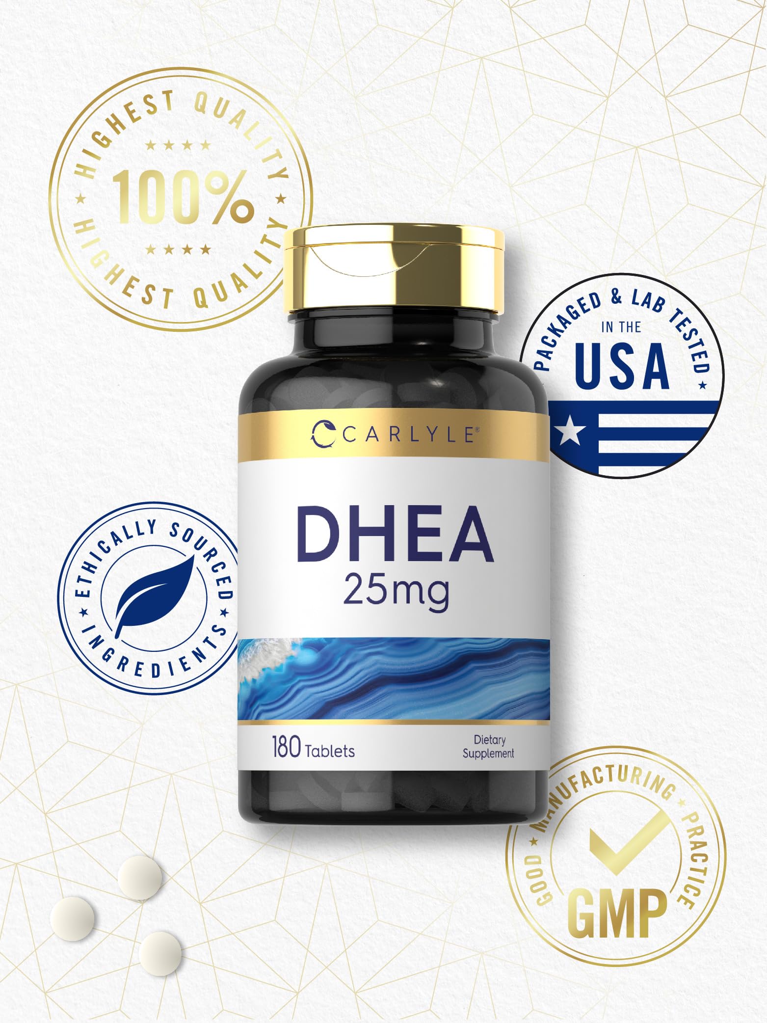 DHEA tablets for enhanced mood