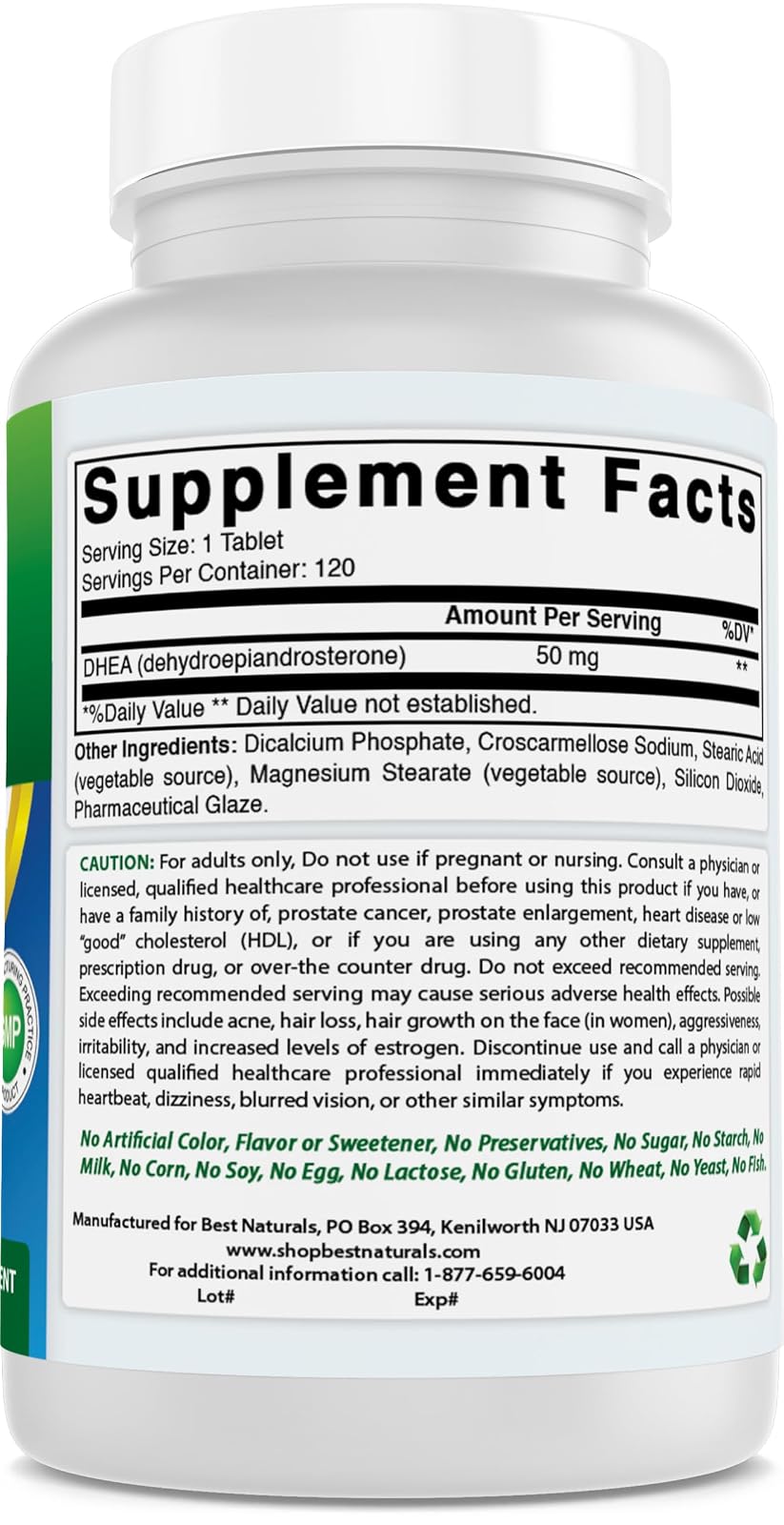 DHEA tablets for healthy aging