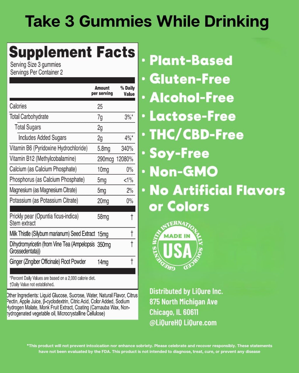 DHM and B vitamins for liver health