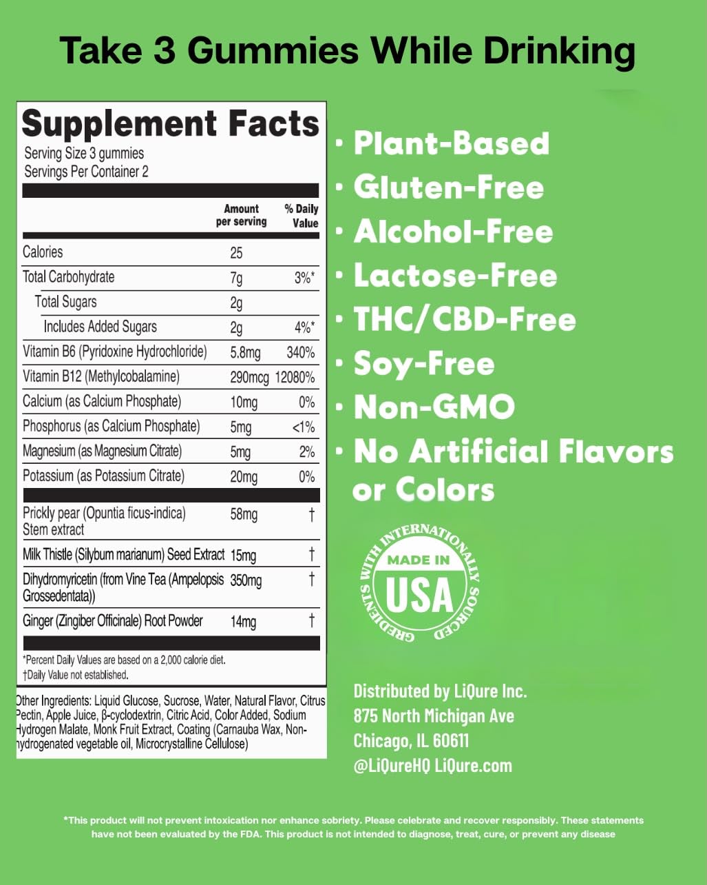 DHM and B vitamins for liver health