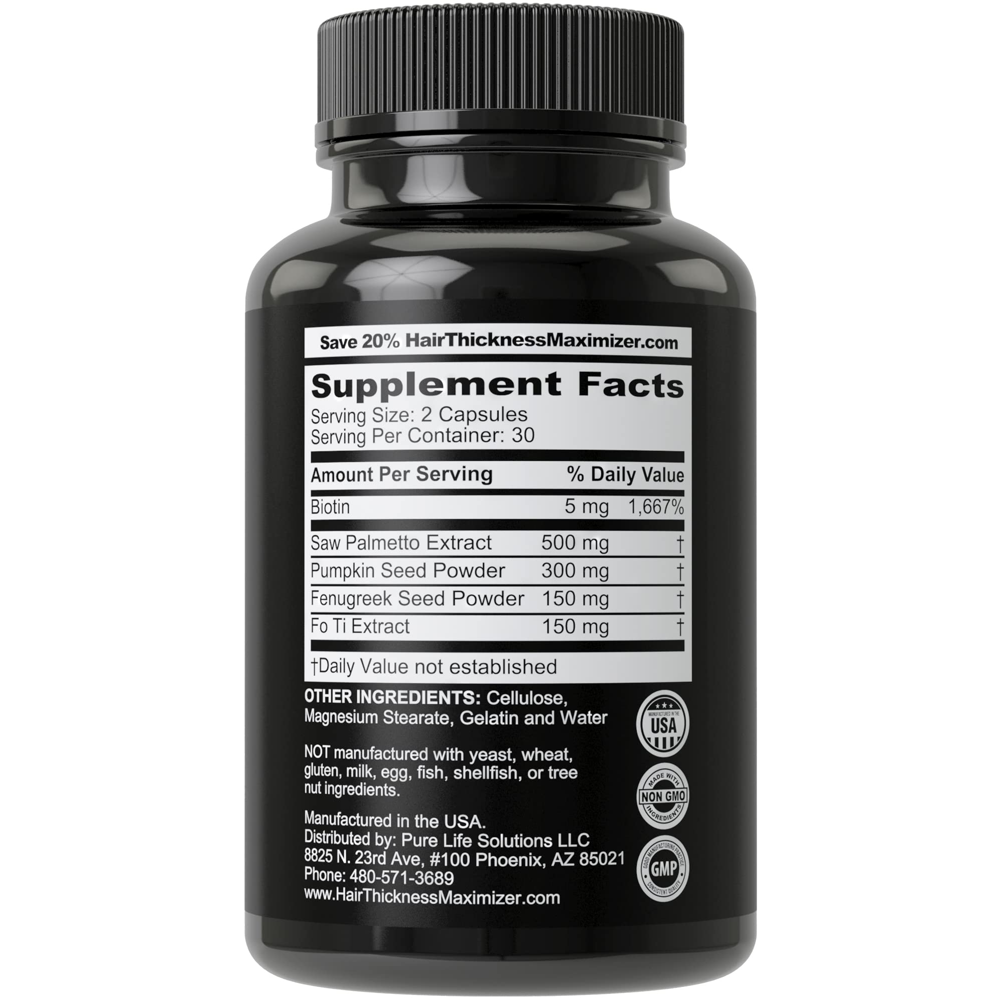 DHT blocker supplement for thicker hair