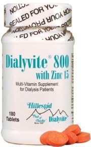 Dialyvite 800 Zinc supplement tablets