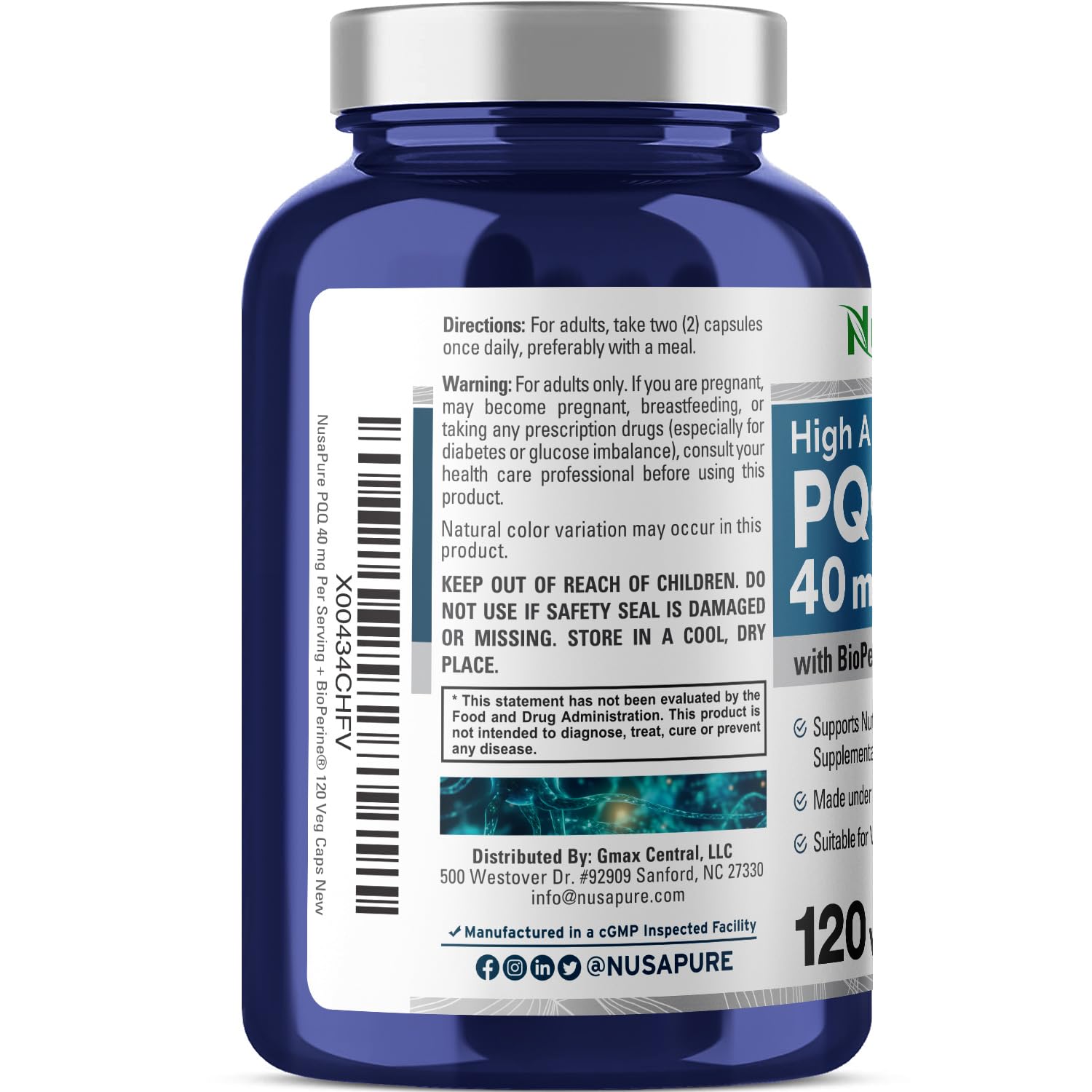 Dietary supplement with BioPerine