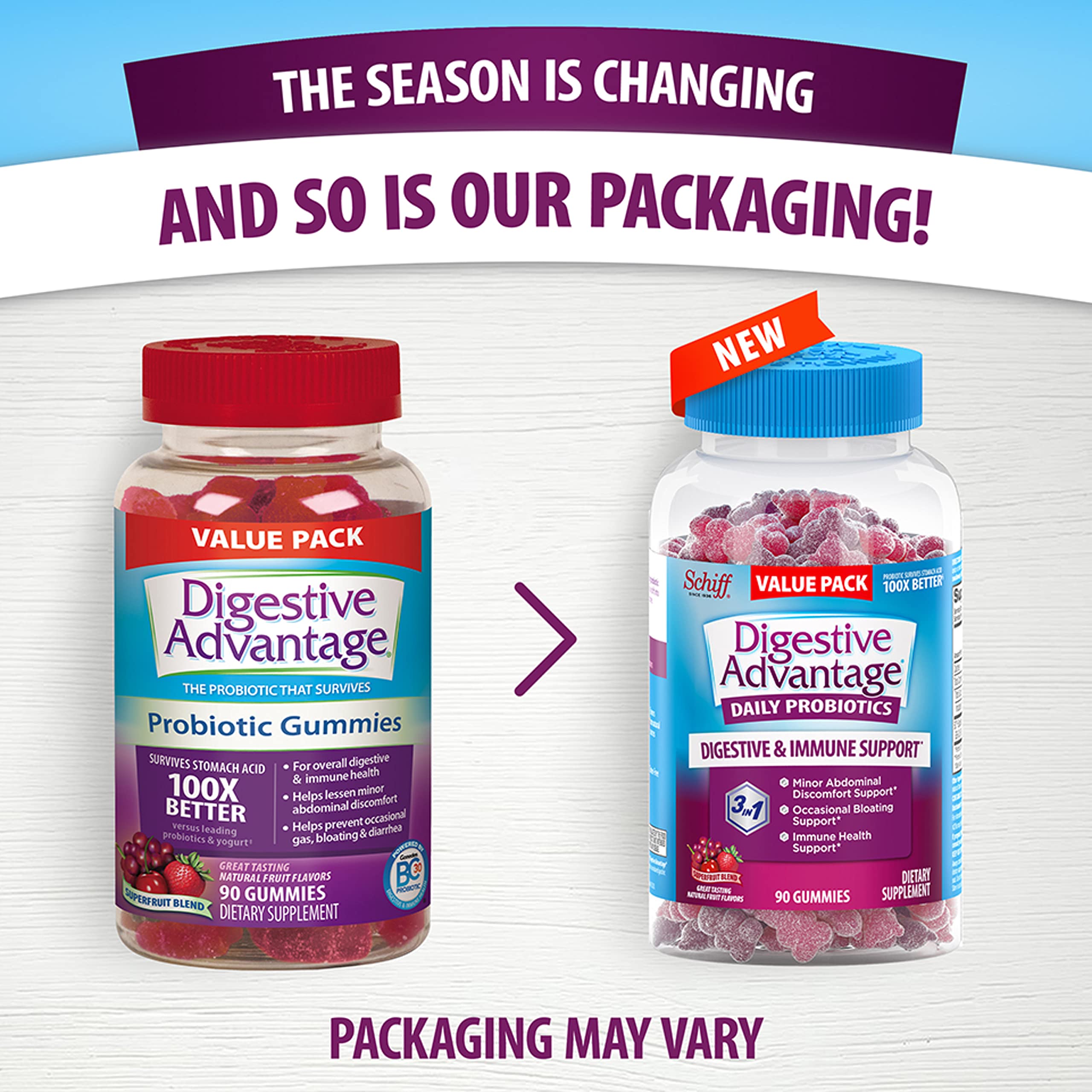 Digestive Advantage blended supplements