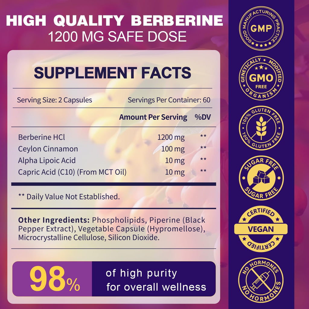 Digestive aid with Berberine and cinnamon