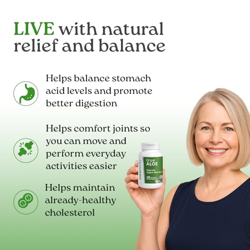 digestive balance with aloe vera capsules
