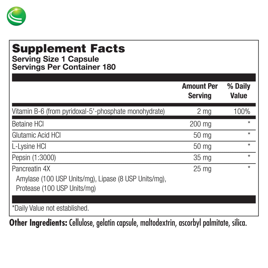 Digestive enzyme capsules for daily use